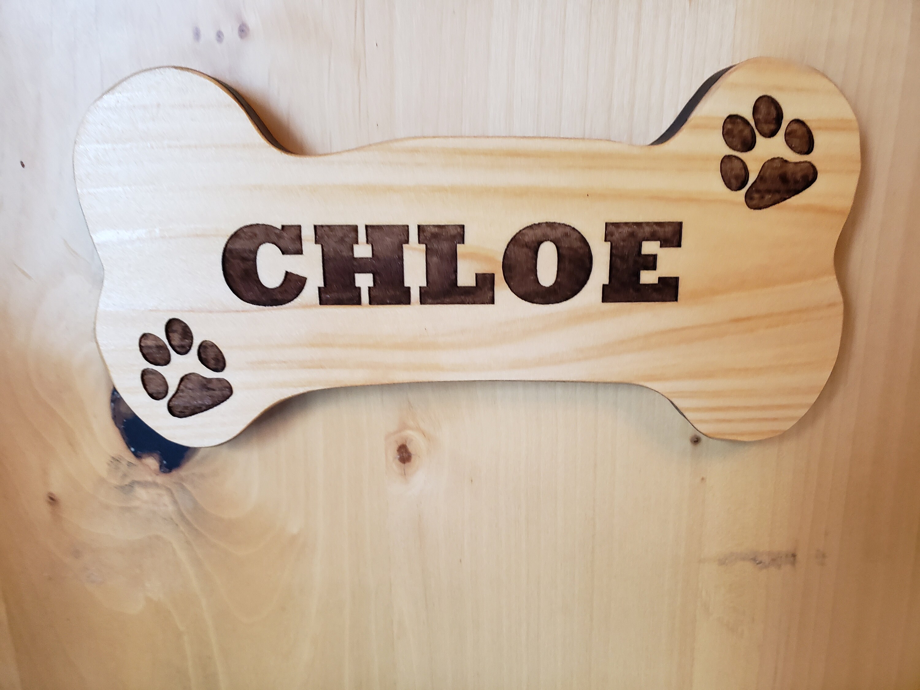 Rustic Dog Name Sign Cedar Dog Name Sign Personalized Dog - Etsy