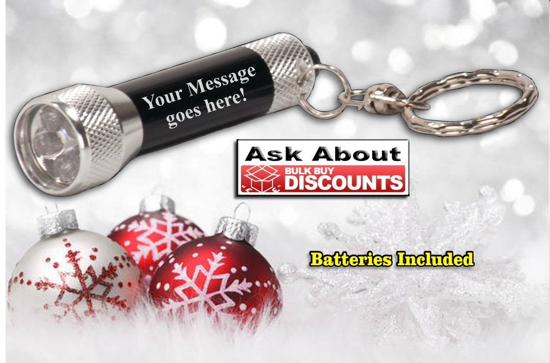 Flashlight 5 LED Key Chain, Personalized LED Flashlight, Engraved ...