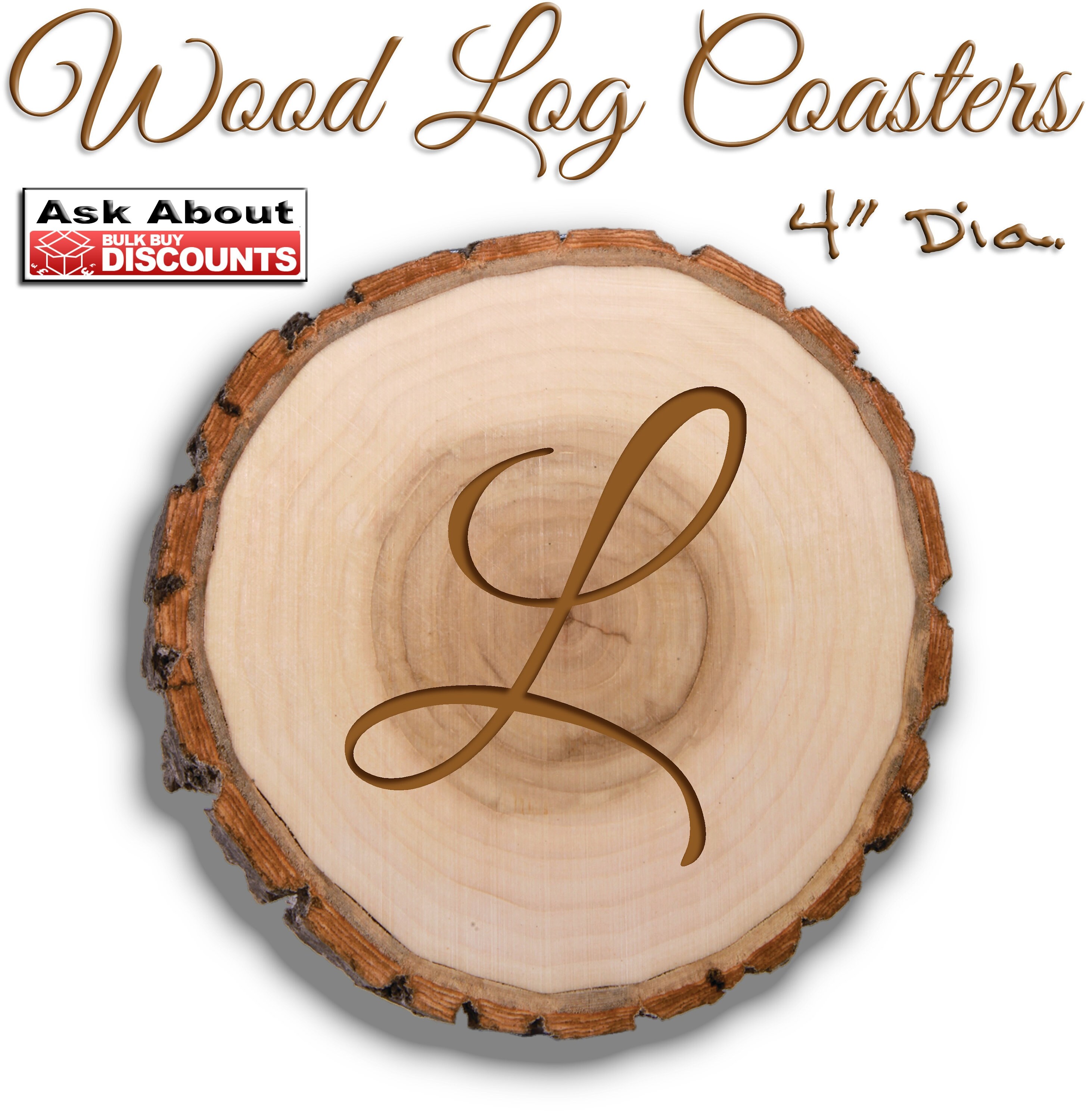 Wood Log Coasters Personalized Coasters Wood Log Coasters | Etsy