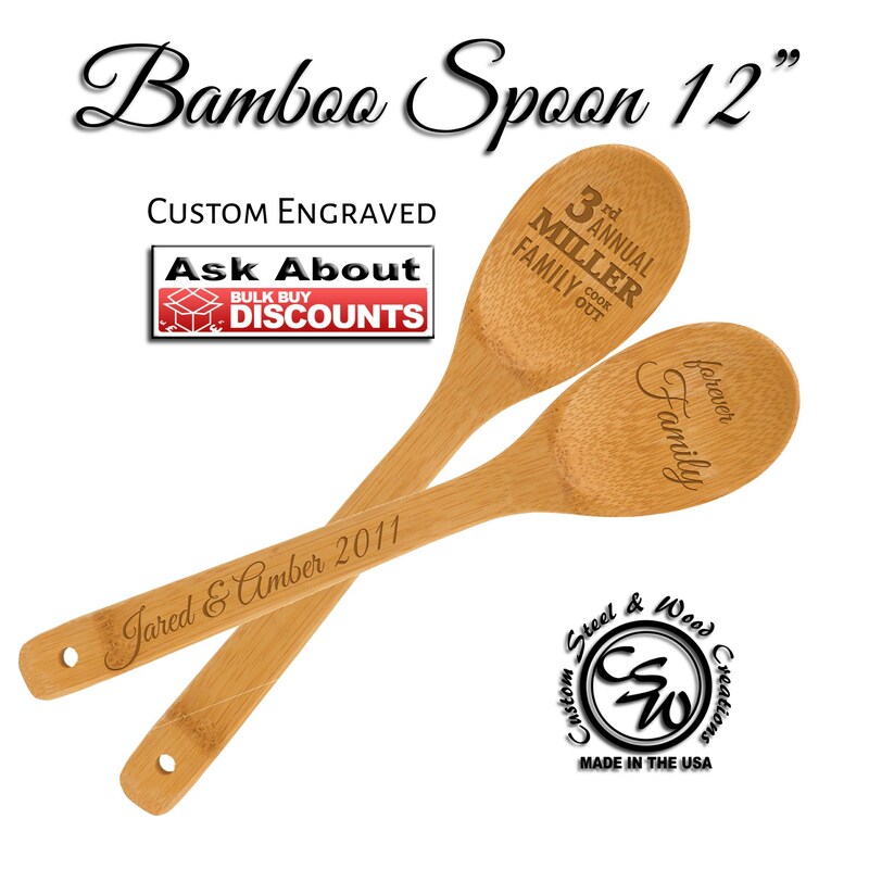 Bamboo Spoons - Etsy