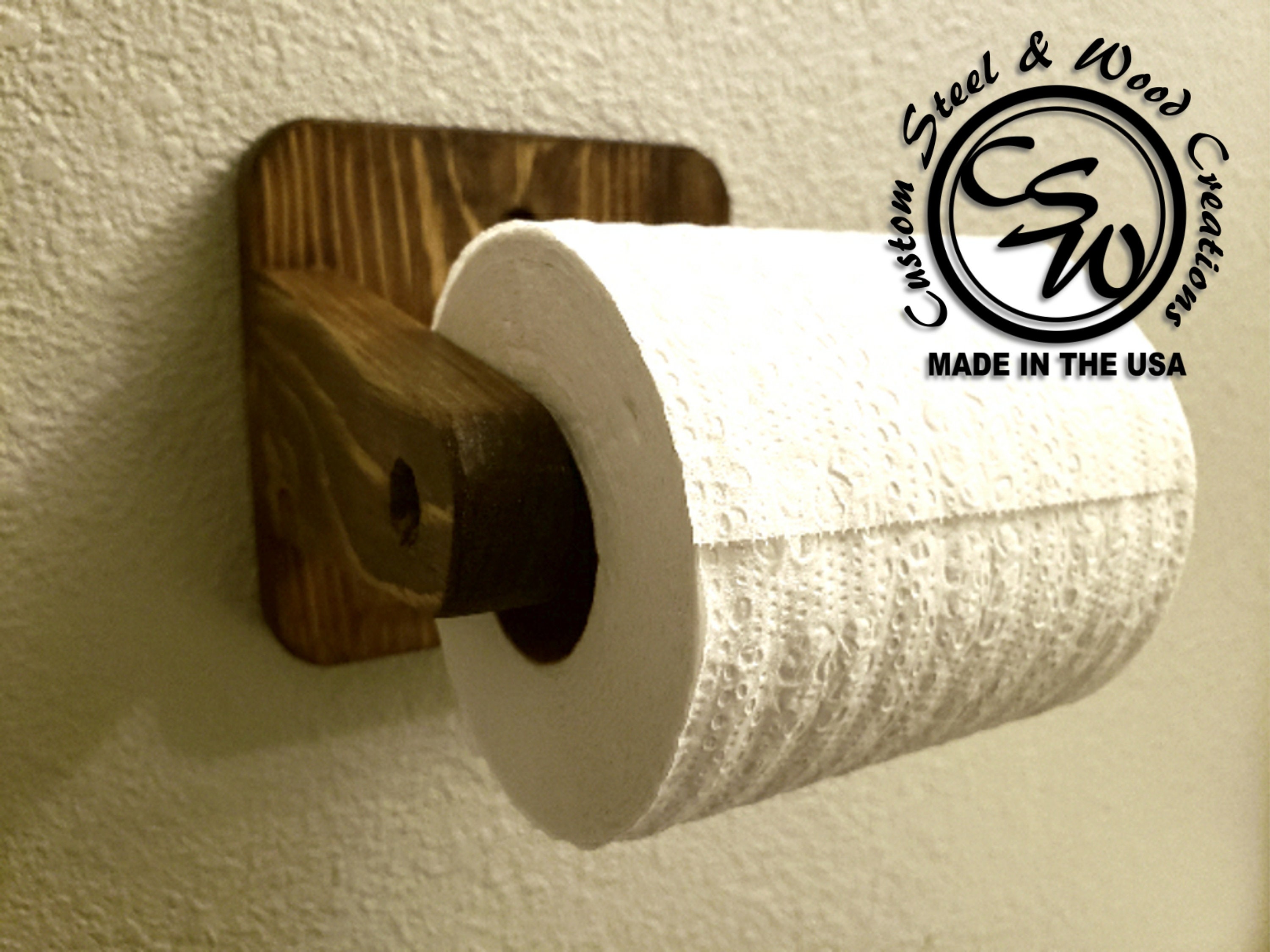 Rustic Wood Toilet Paper Holder Wood Toilet Paper Holder Etsy