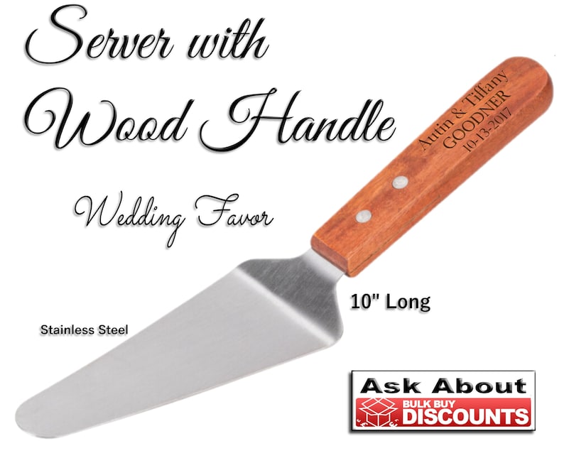 Pie Server With Wood Handle, Personalized Cake Server, Personalized Pie ...