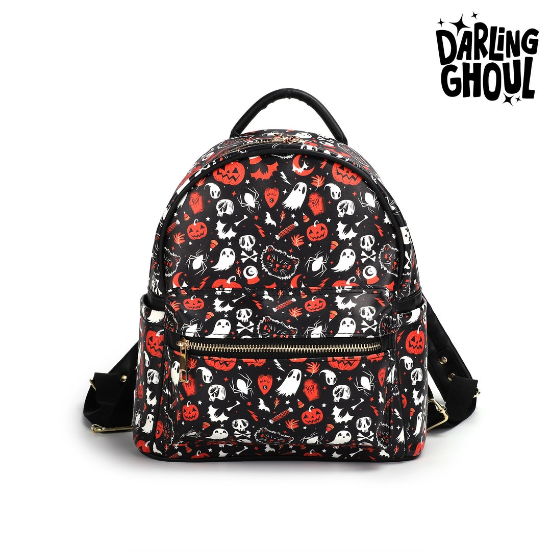 Creepy Cute Halloween Backpack, Gothic Halloween Backpack, Halloween ...