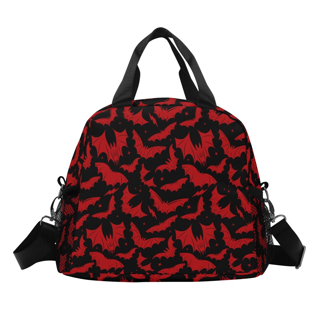 Gothic Bats Lunch Bag, Gothcore Bats Lunch Tote, Gothic Lunch Bag ...