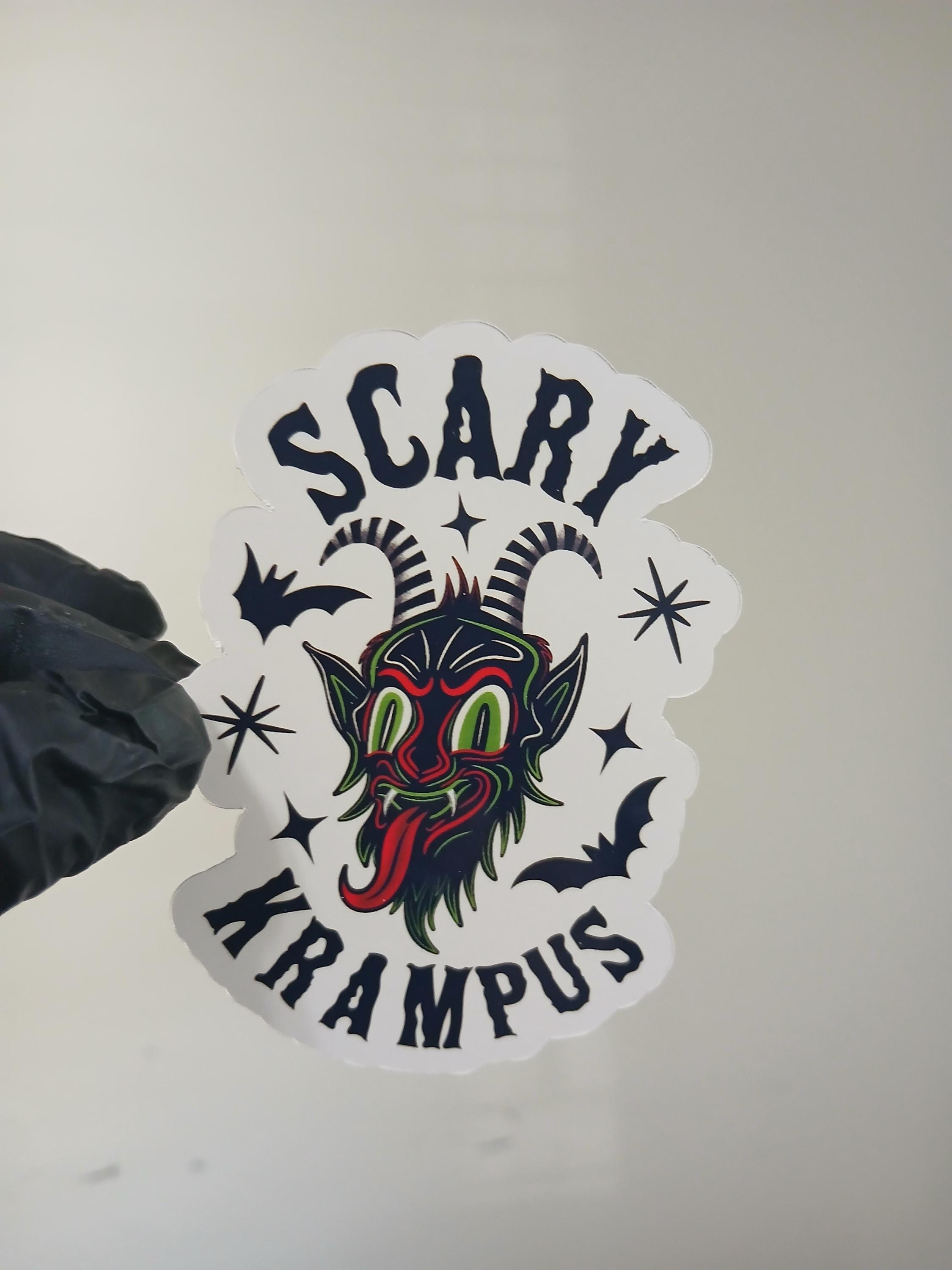 Krampus Sticker Decal | Creepmas Goth Christmas Sticker | Spooky ...