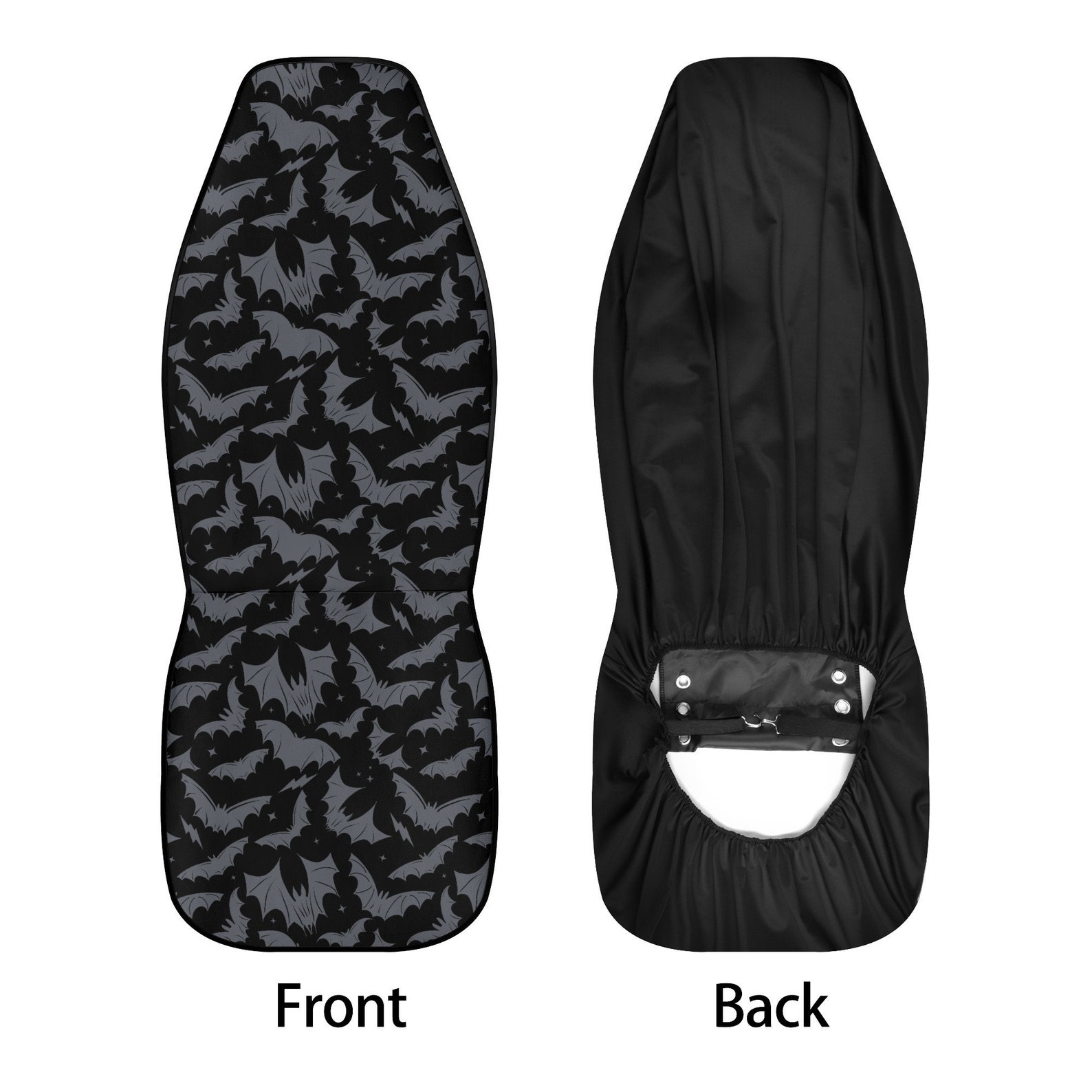 Gothic Bat Car Seat Covers, Halloween Bat Car Seat Covers, Spooky Car ...