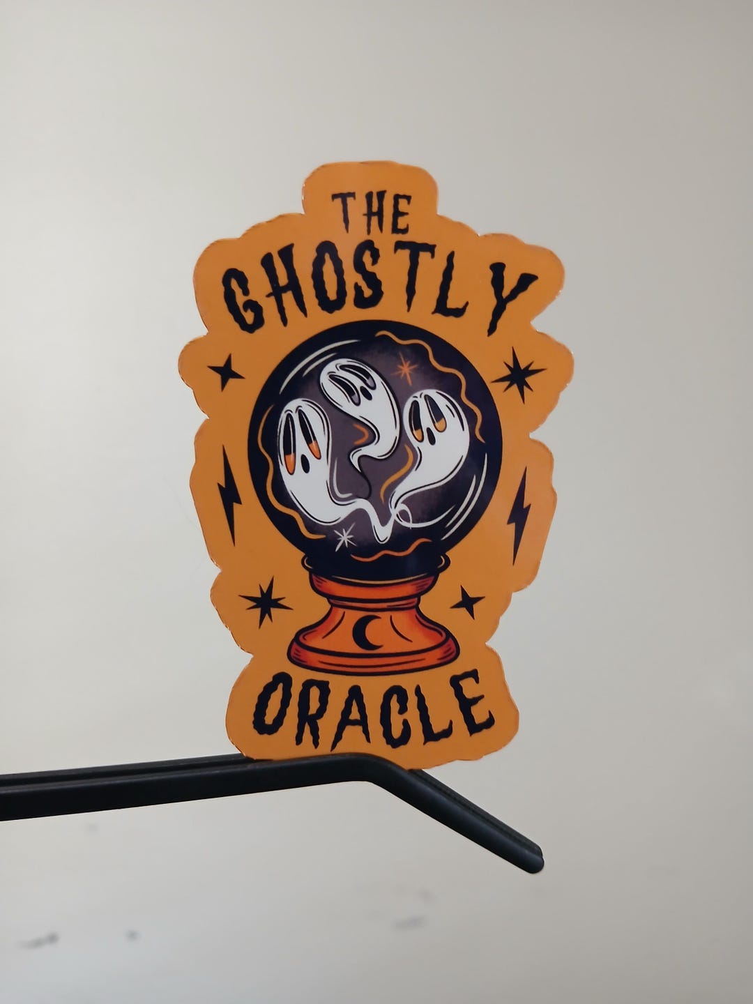 Haunted Ghost Crystal Ball Sticker, Witchy Ghosts Decal, Gothic Ghost ...