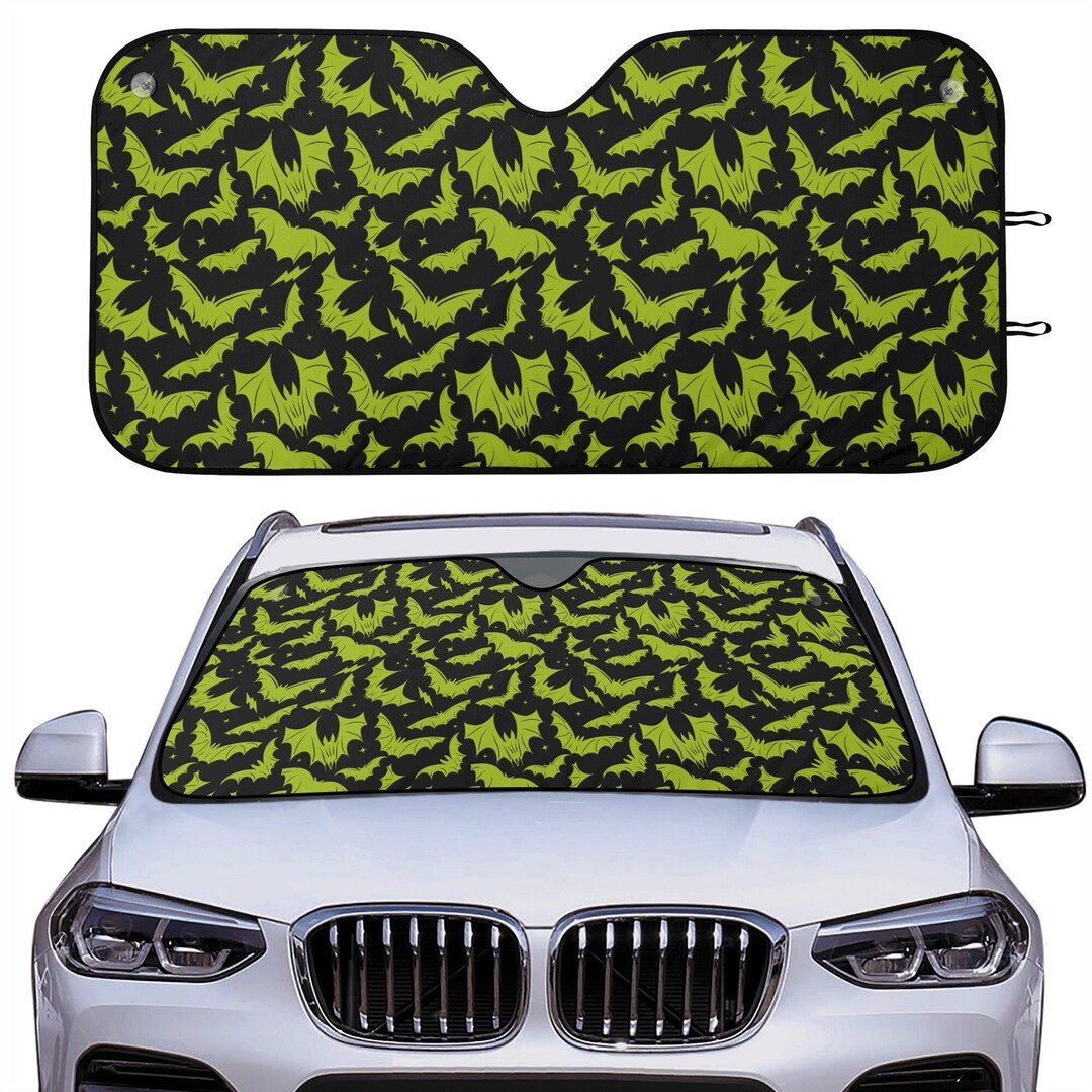 Gothcore Car Sun Shade, Spooky Car Sun Shade, Gothic Bats Car Sun Shade ...