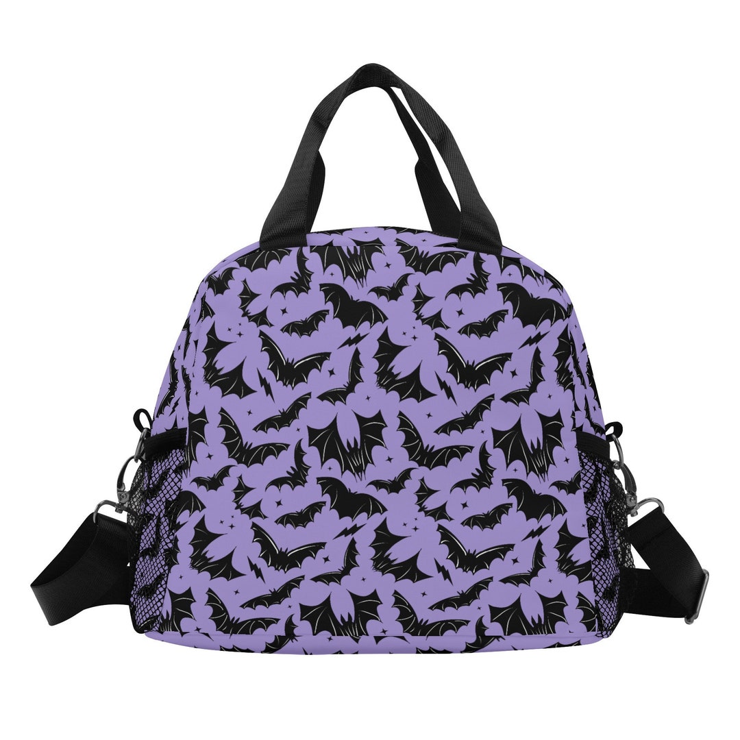 Bat Lunch Bag, Bat Lunch Tote, Gothic Lunch Bag, Gothic Lunch Tote ...