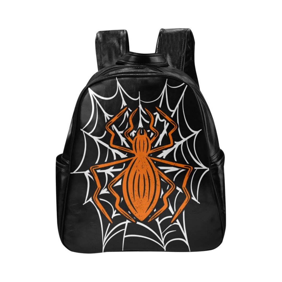 Halloween Spider Backpack, Gothic Spiderweb Backpack Purse, Gothic ...