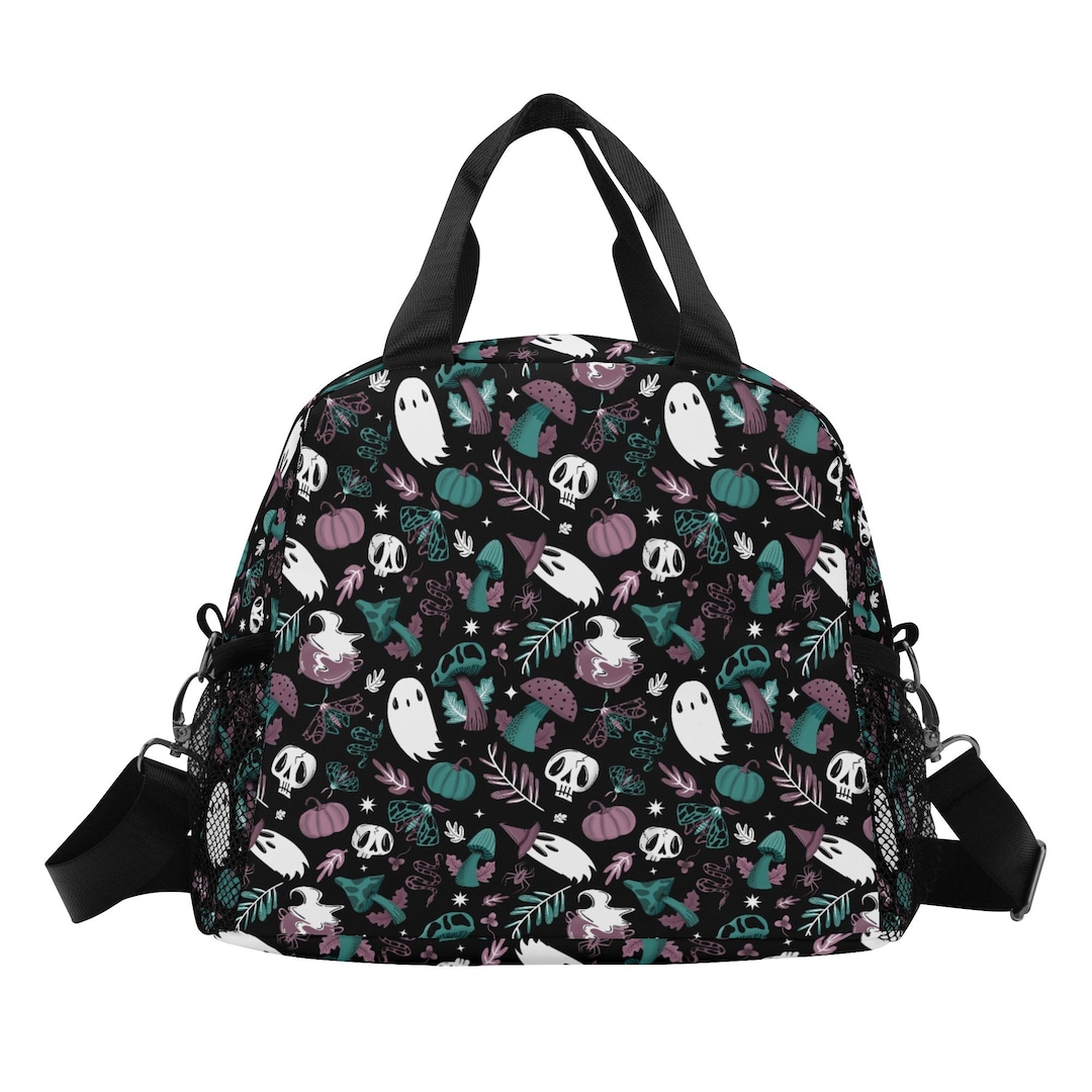 Witchy Lunch Tote Bag, Spooky Forest Design - Etsy