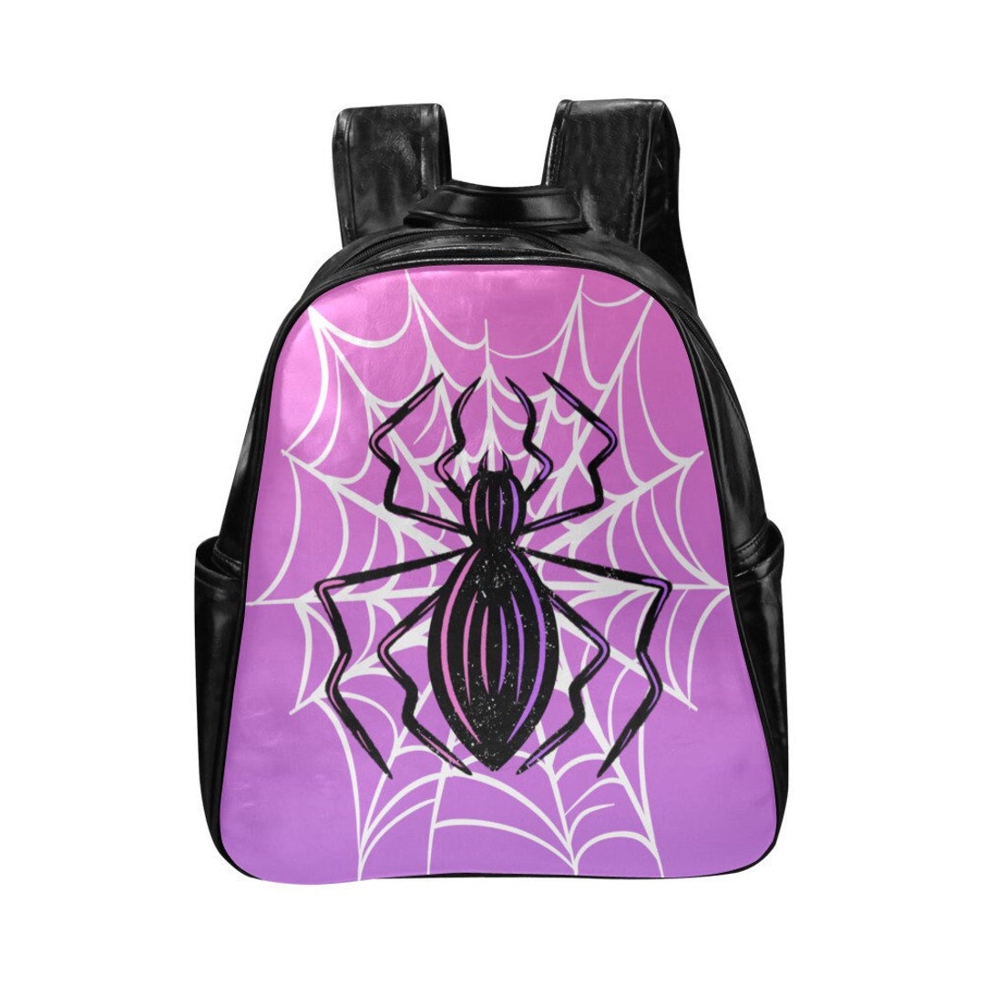 Halloween Spider Backpack, Gothic Spiderweb Backpack Purse, Gothic Spider Backpack, Goth ...