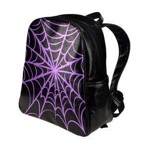 Halloween Spiderweb Backpack, Gothic Spiderweb Backpack Purse, Gothic ...