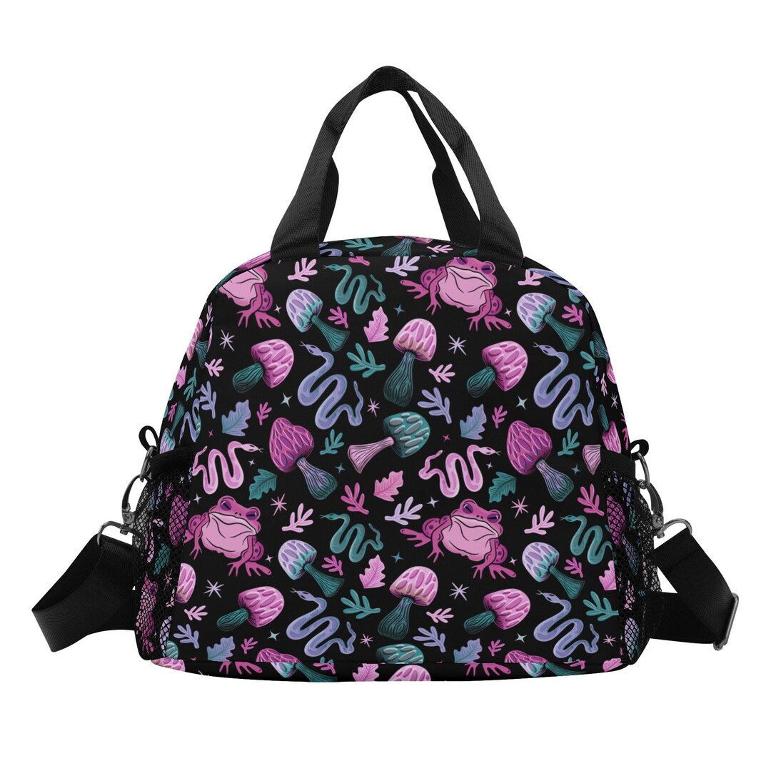 Witchy Aesthetic Lunch Bag – Insulated Cooler Tote With Frog and ...