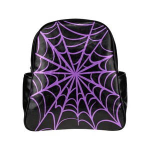 Halloween Spiderweb Backpack, Gothic Spiderweb Backpack Purse, Gothic ...
