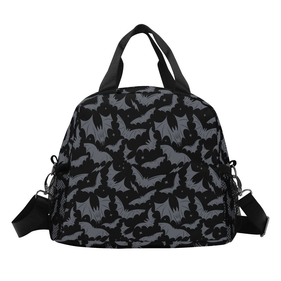 Gothic Bats Lunch Bag, Gothcore Bats Lunch Tote, Gothic Lunch Bag ...