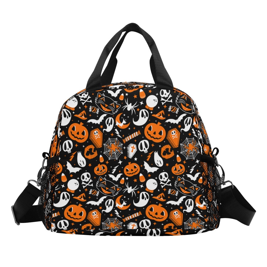 Pumpkin Lunch Bag Skull Lunch Bag Gothic Lunch Bag Gothic - Etsy