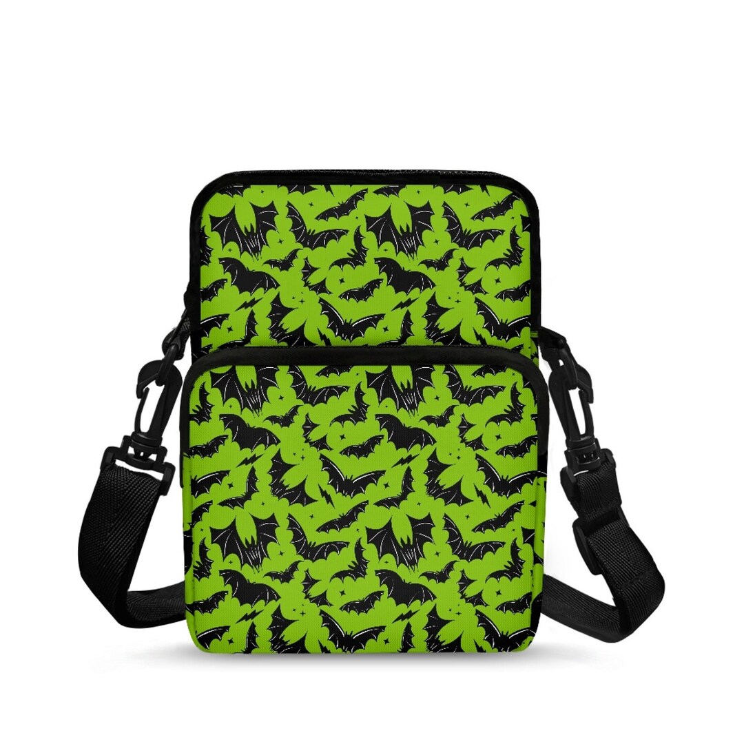 Pastel Goth Black Green Bat Purse, Gothic Bats Purse, Goth Bats Bag ...