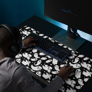 Halloween Mouse Pad, Halloween Mousepad, Halloween Desk Mat, Spooky ...