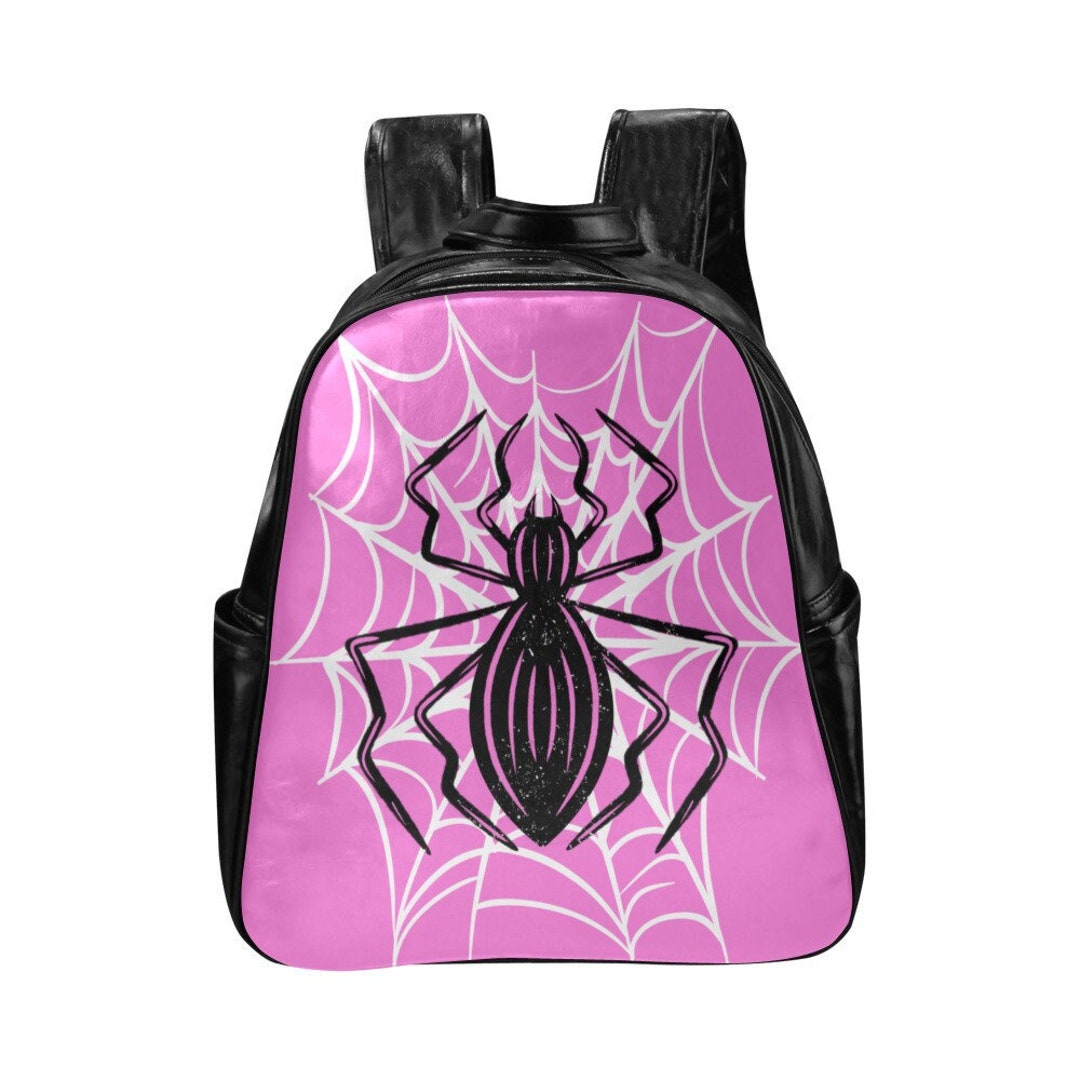 Halloween Spider Backpack, Gothic Spiderweb Backpack Purse, Gothic ...