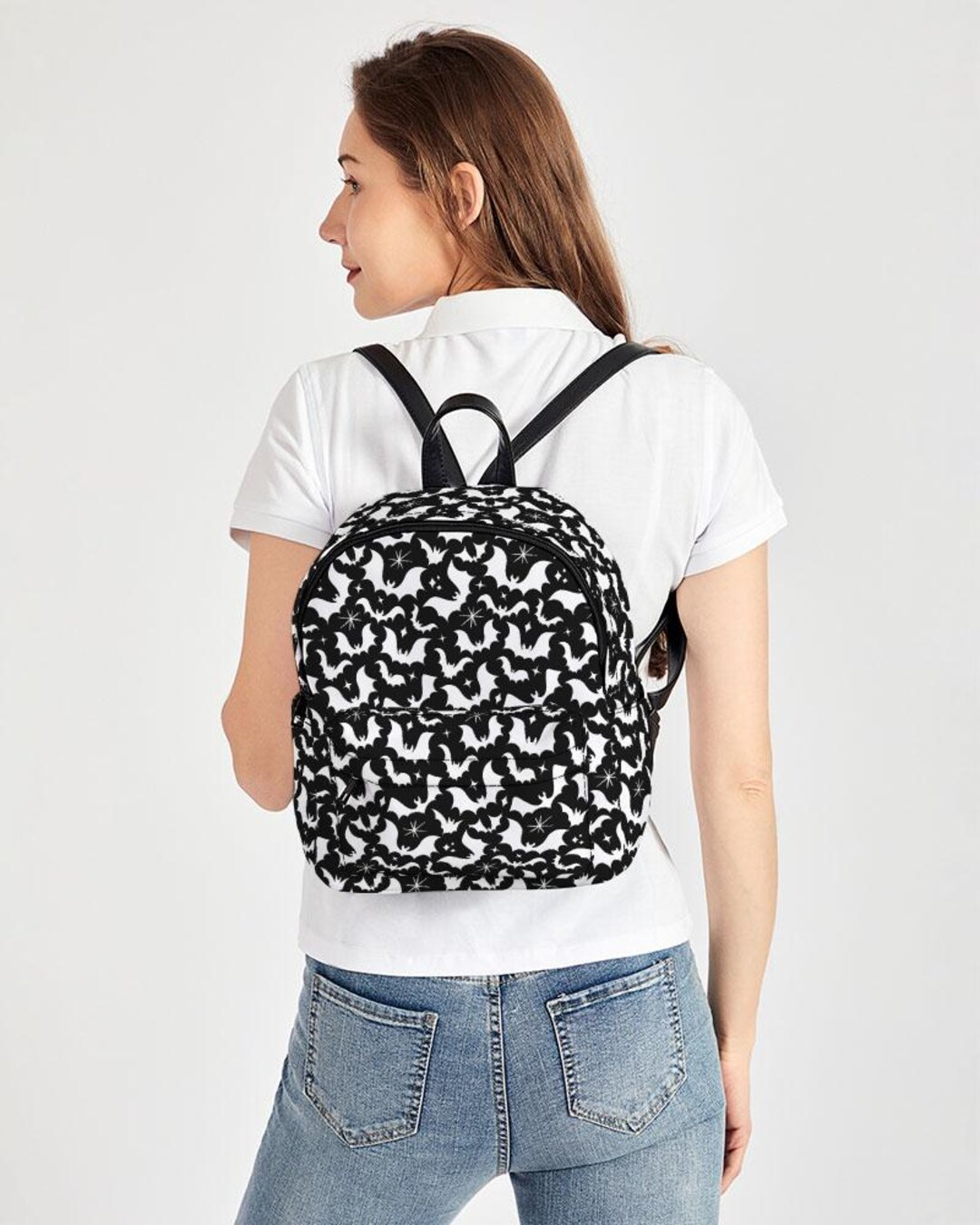 Dark Academia Witchy Gothic Bats Mini Backpack Purse, Spooky Gothic ...