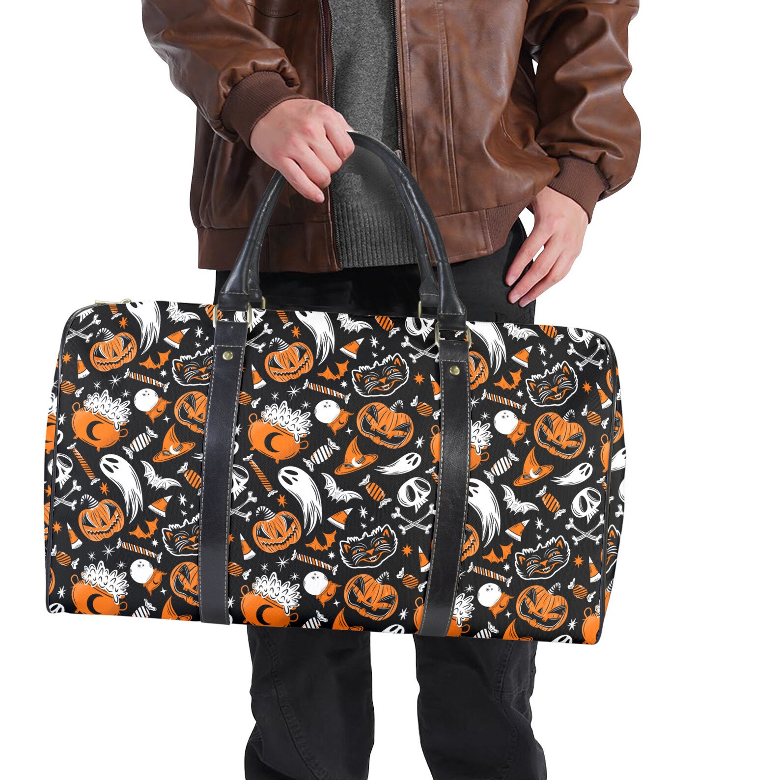 Spooky Cute Kawaii Halloween Travel Bag, Spooky Overnight Bag ...