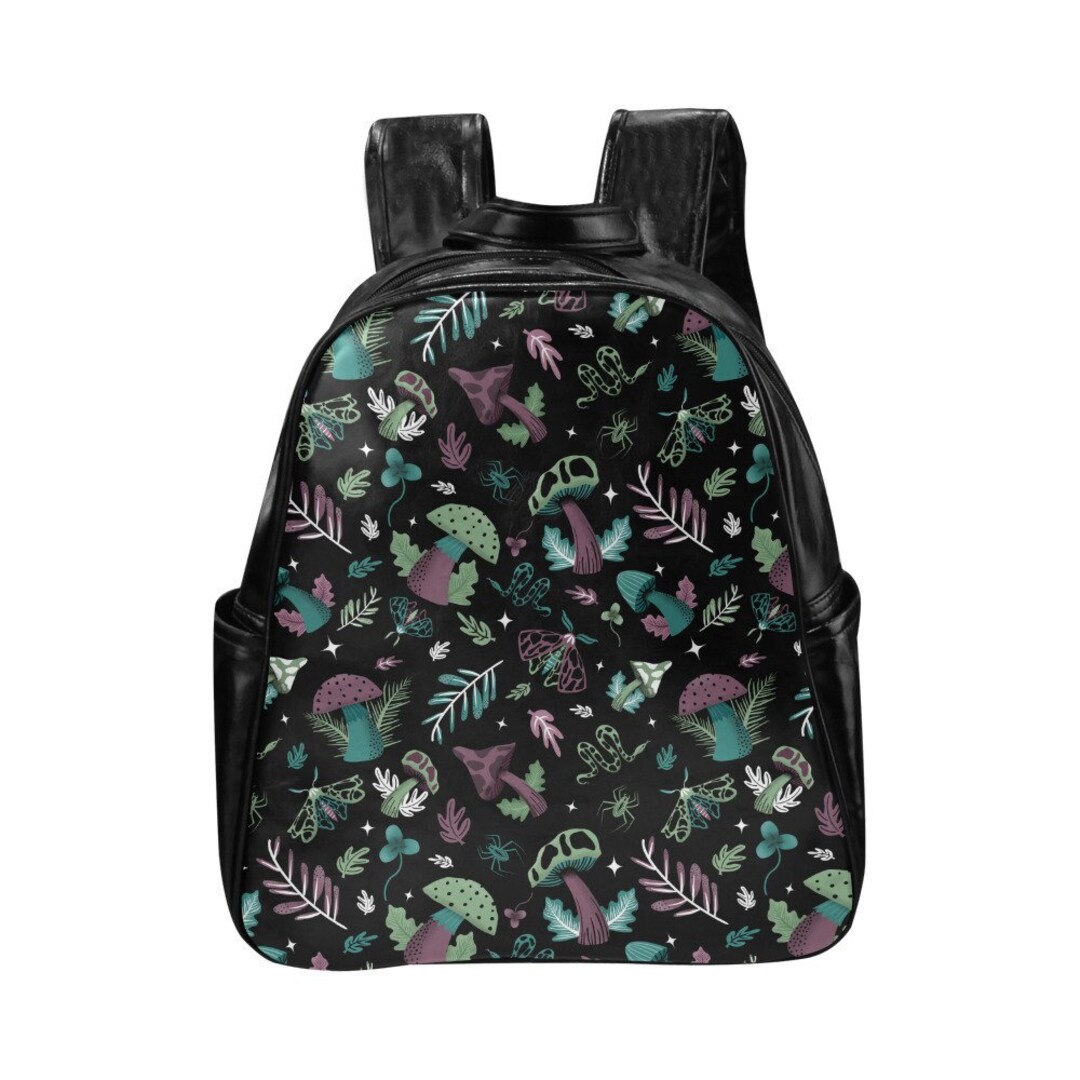 Mushroom Witchcore Backpack Forest Witch Backpack Purse Gothic Witchy ...