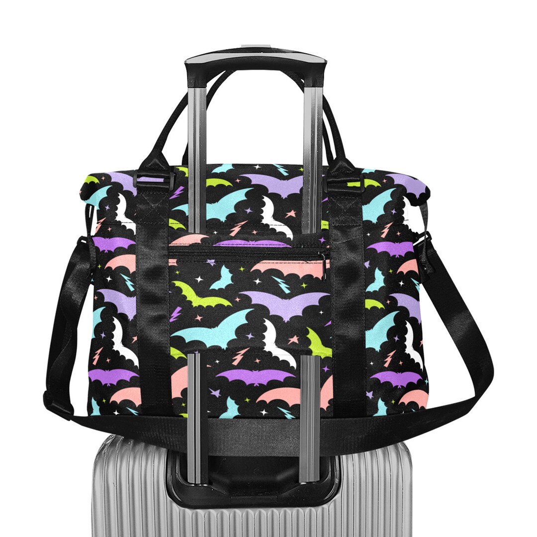 Gothic Bats Nylon Travel Bag, Spooky Halloween Luggage - Etsy