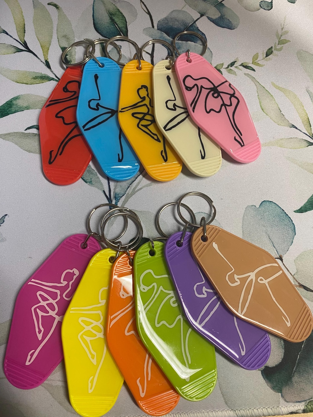 Modern Ballet Dancer Motel Keychains - Etsy