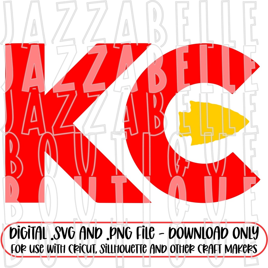 KC With Arrowhead Digital Design Super Bowl Champion Kansas City Svg ...