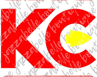Kansas City Arrowhead Svg | Etsy