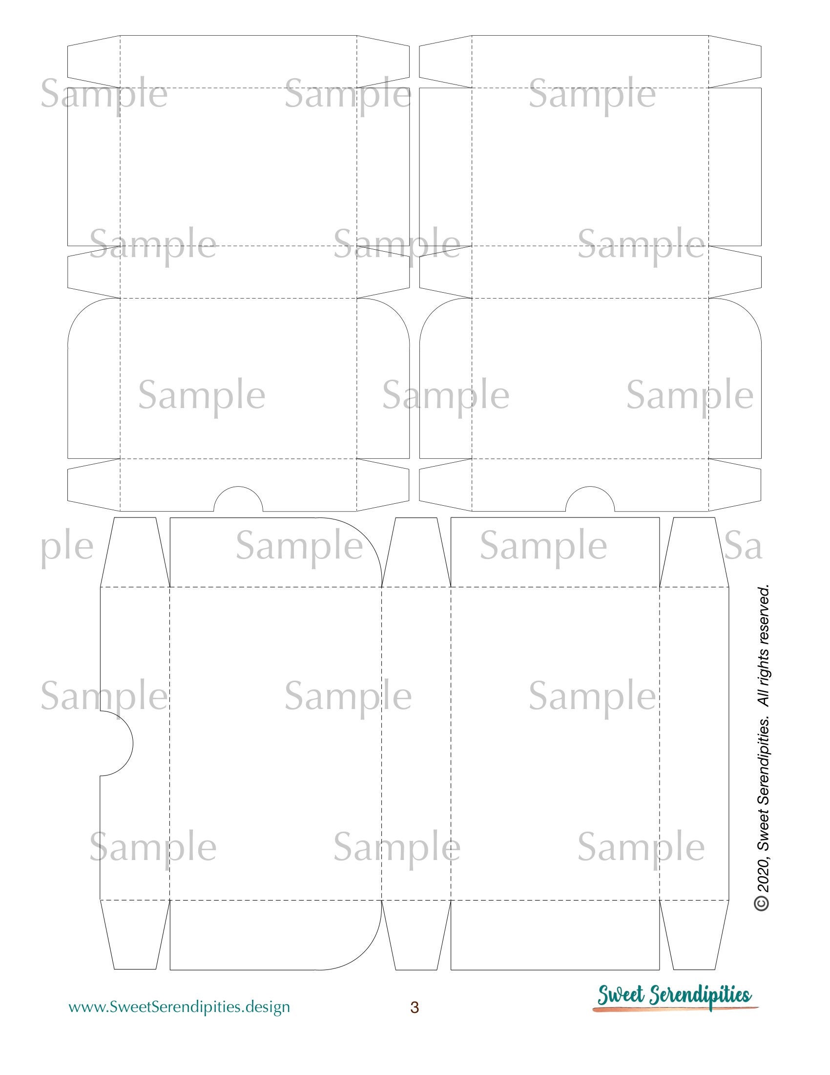 Wooden Box Set (printable Paper Craft) - Etsy