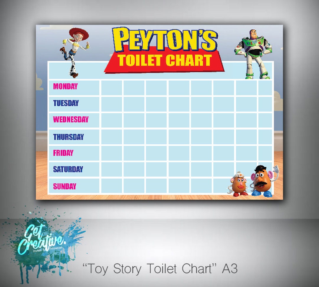 Toilet Chart Digital File Supplied - Etsy