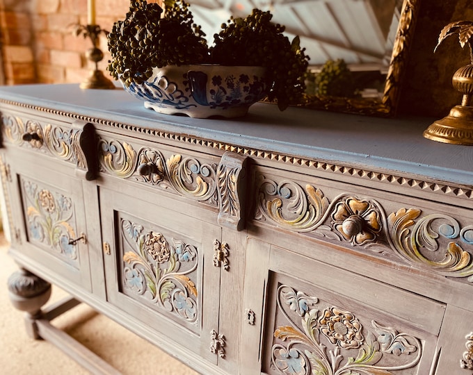 Grey Shabby Chic Sideboard - Etsy UK
