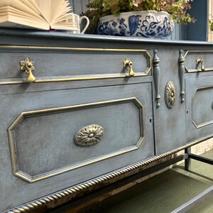 Blue Welsh Dresser / Painted Welsh Dresser/ Kitchen Storage/ Upcycled ...