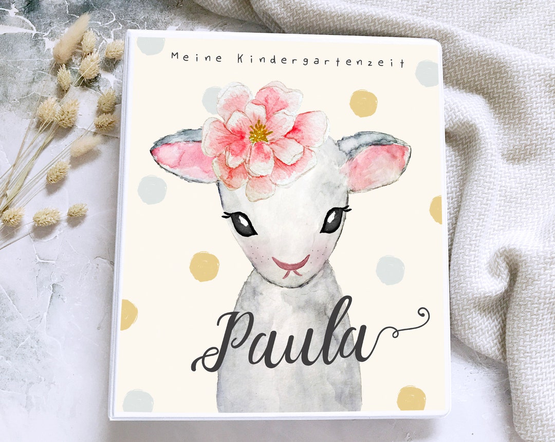 Sheep Lamb Kindergarten Folder Girls, Kindergarten Folder Kindergarten ...