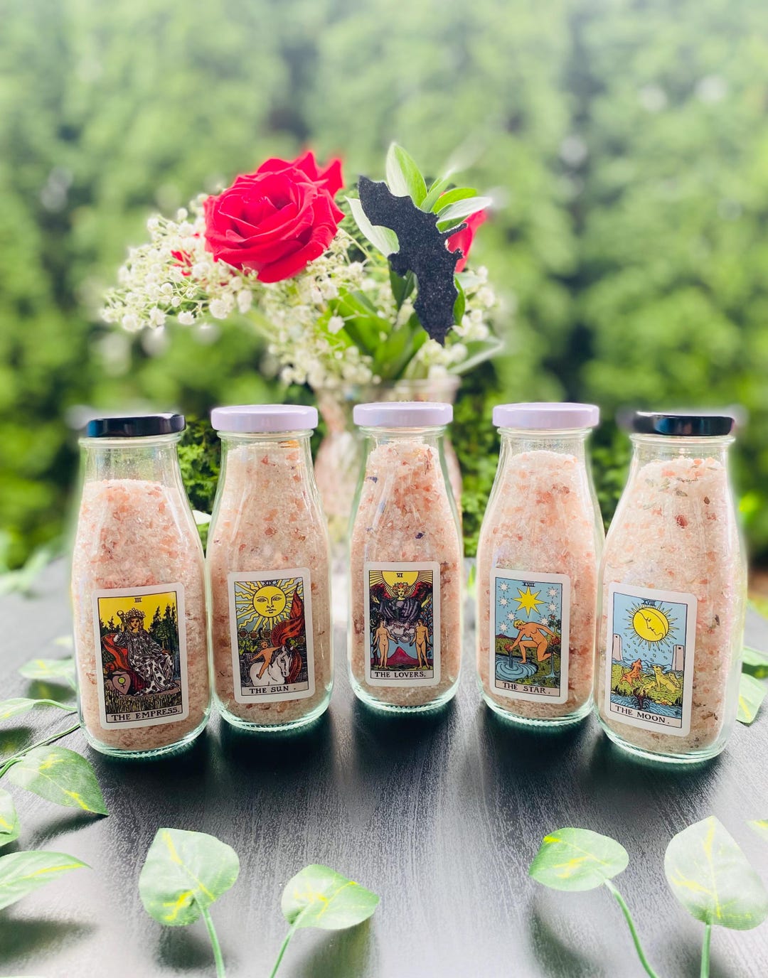 Tarot Intention Bath Soak: Floral Botanical Salts, Aromatherapy Self ...