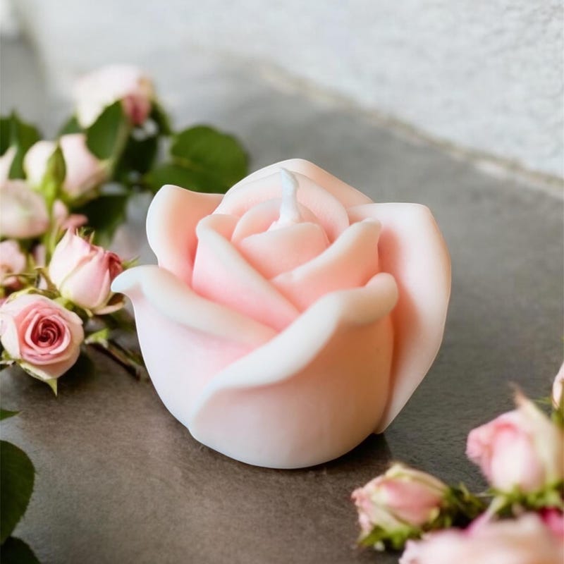 Rose Candle - Etsy