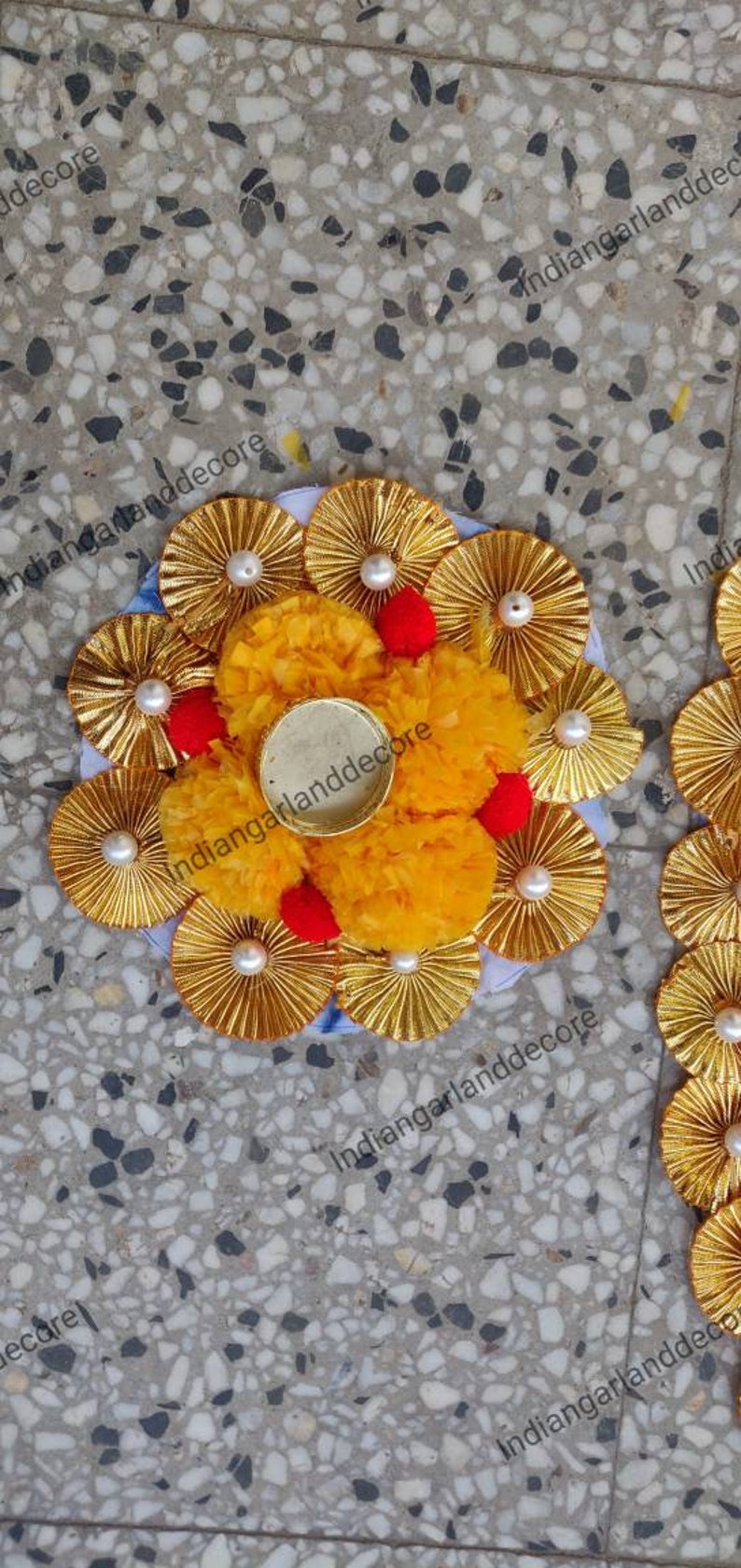 Beautiful Artificial Flower Rangoli Floral Handmade | Etsy