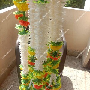 5 Piece Lot Jasmine Strings of Indian Flower Garland Indian Decoration ...