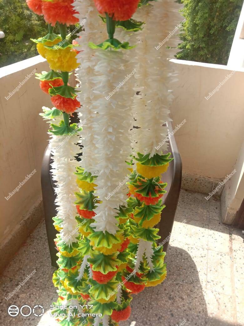 5 Piece Lot Jasmine Strings of Indian Flower Garland Indian Decoration ...