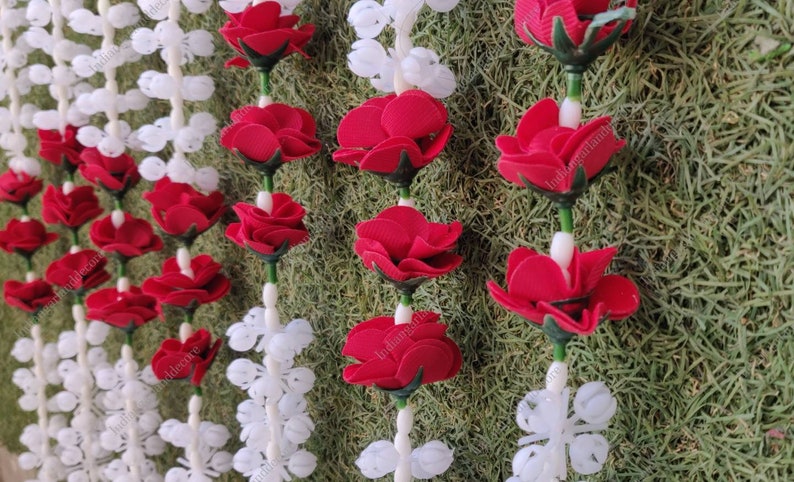 White Beautiful Mogra Strings of Indian Flower Garland Indian - Etsy