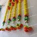 5 Strings of Marigold Flower String Indian Flower Garland Indian ...