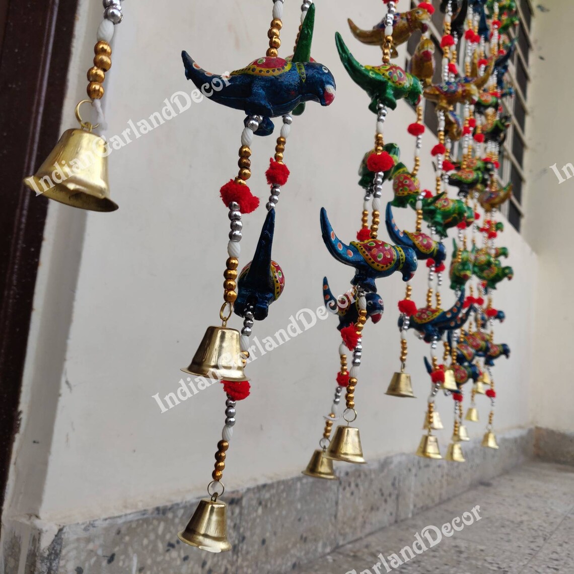 10 Strings Beautiful Parrot Strings Pom Pom Beads Backdrops - Etsy