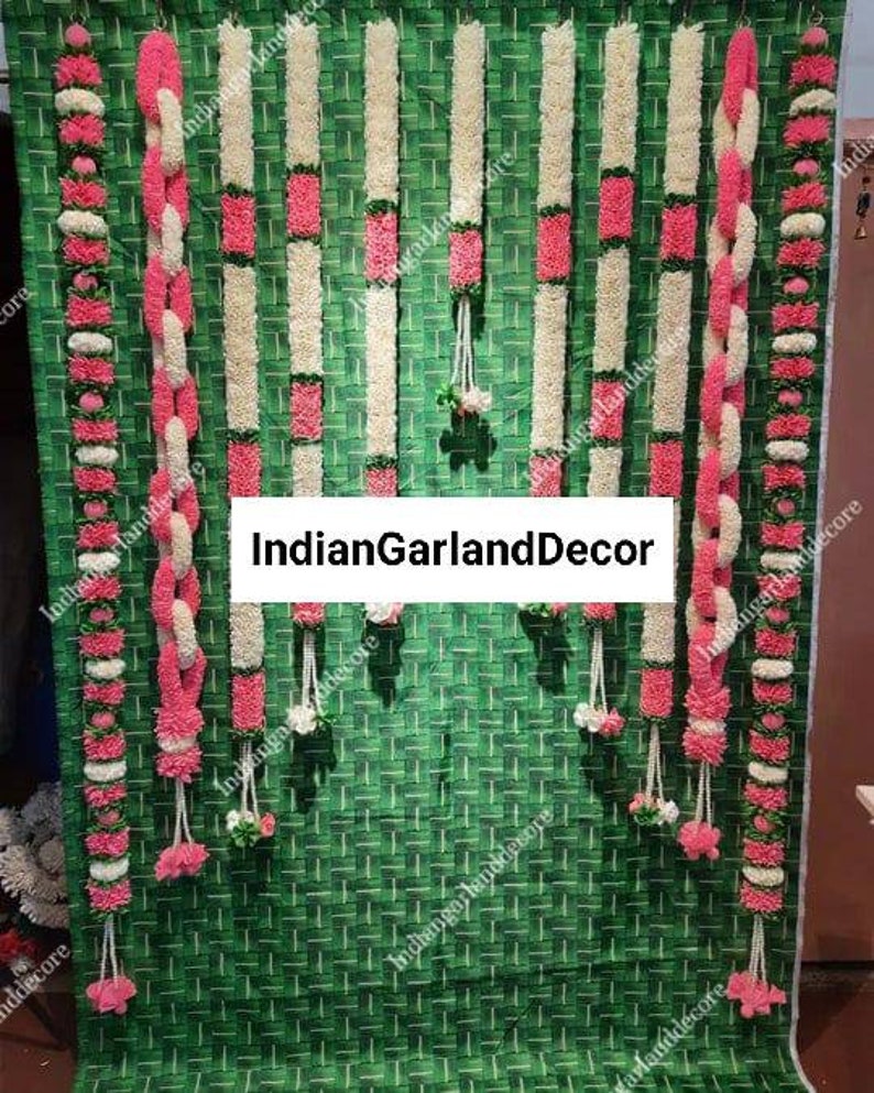 11 Strings Set of Sola Wood Flower Strings Colorful Indian - Etsy