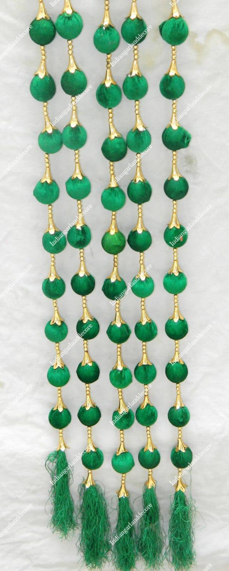 3 Feet Length Velvet Fabric Balls Colorful Silk Tassel Strings - Etsy