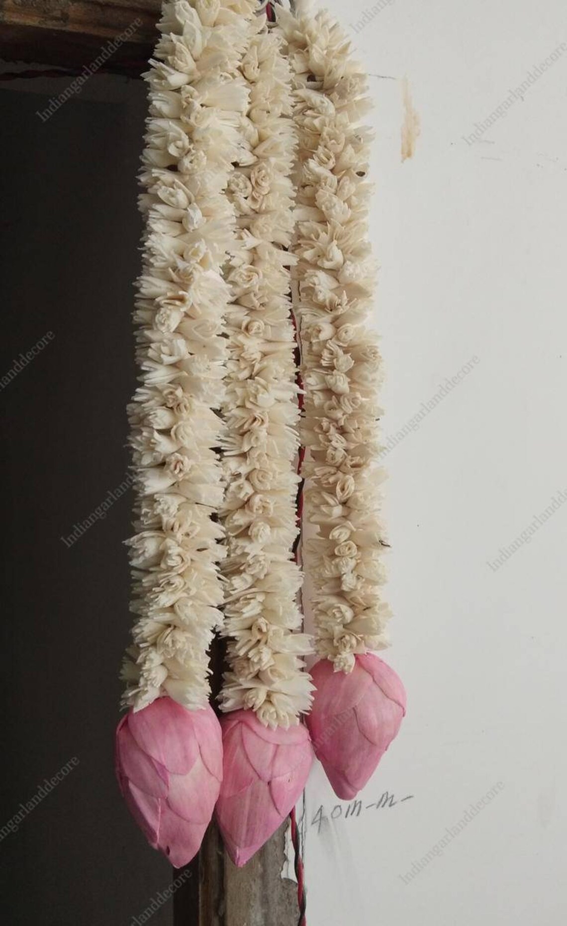 3 Feet Length Sola Wood String With Lotus of Indian Flower | Etsy