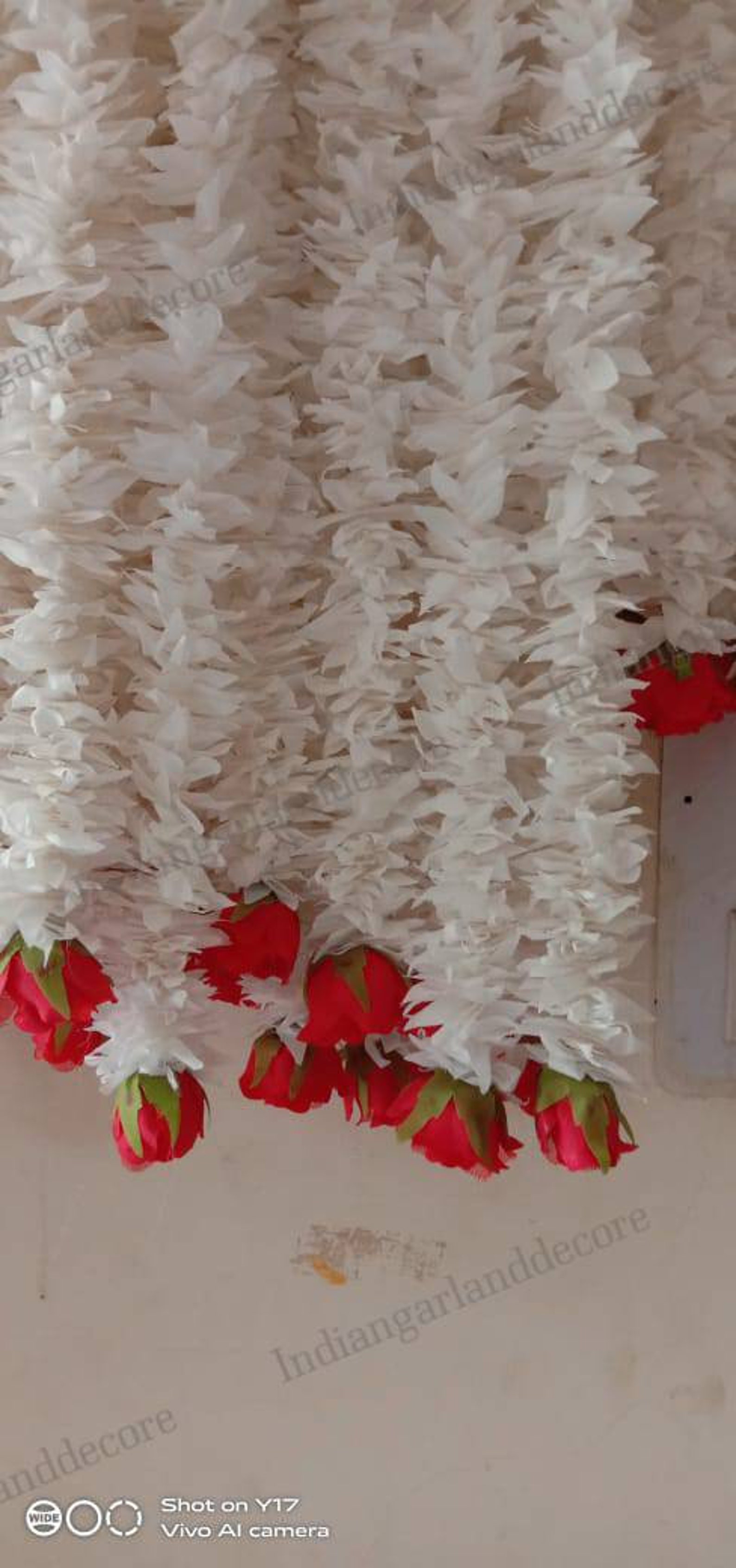 Artificial Jasmine Strings Flower Garland With Roses Indian | Etsy