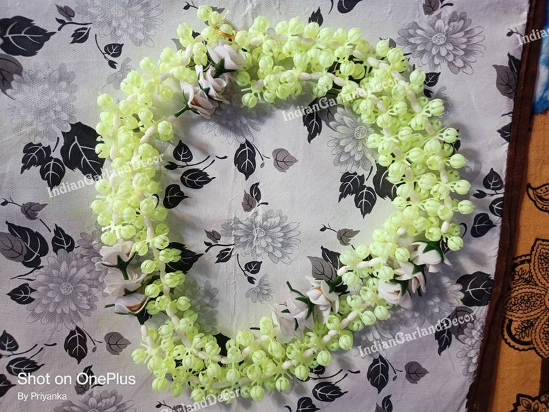 5 Strings Mogra and Rose Strings of Indian Flower Garland - Etsy