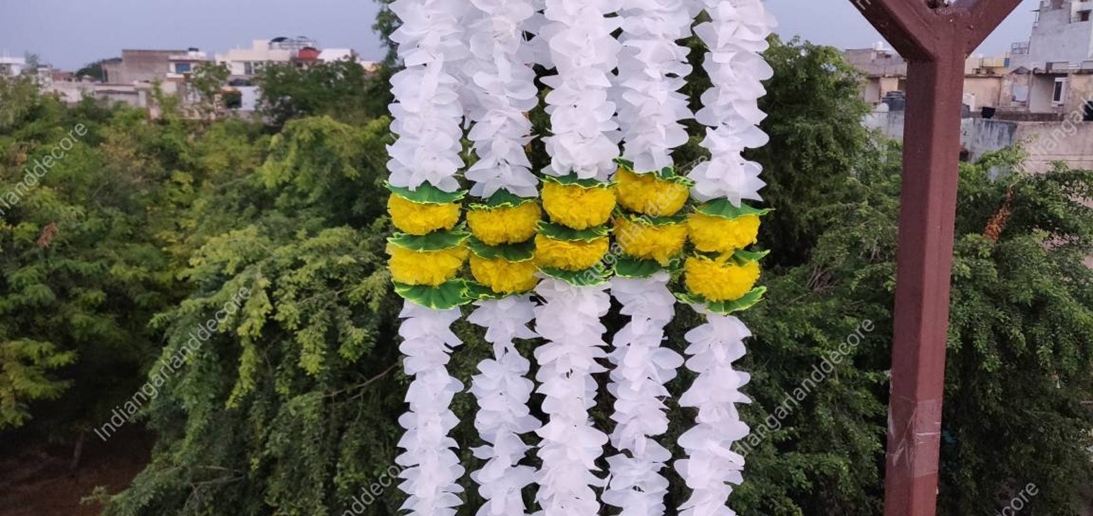 5 Piece Lot Jasmine Strings of Indian Flower Garland Indian - Etsy